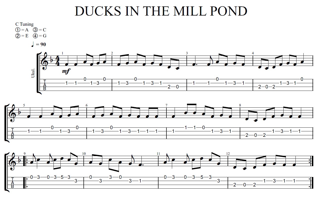 Ducks in the mill pond – MUSICALINEX